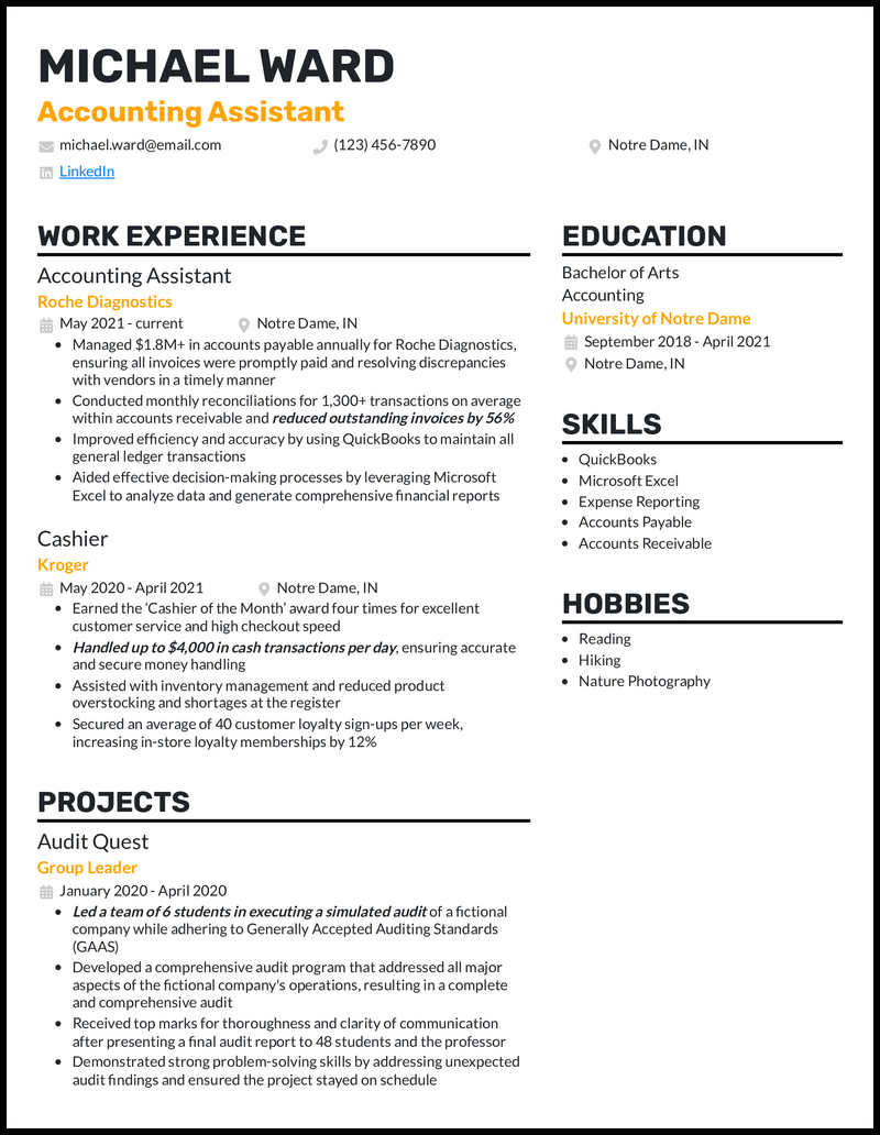 24 Accountant Resume Examples That Worked in 2024