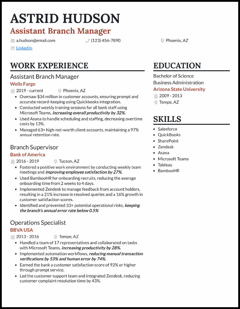 11 Assistant Manager Resume Examples for 2025