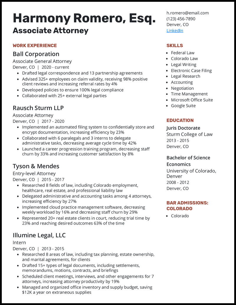 11 Attorney Resume Examples That Got the Job in 2024