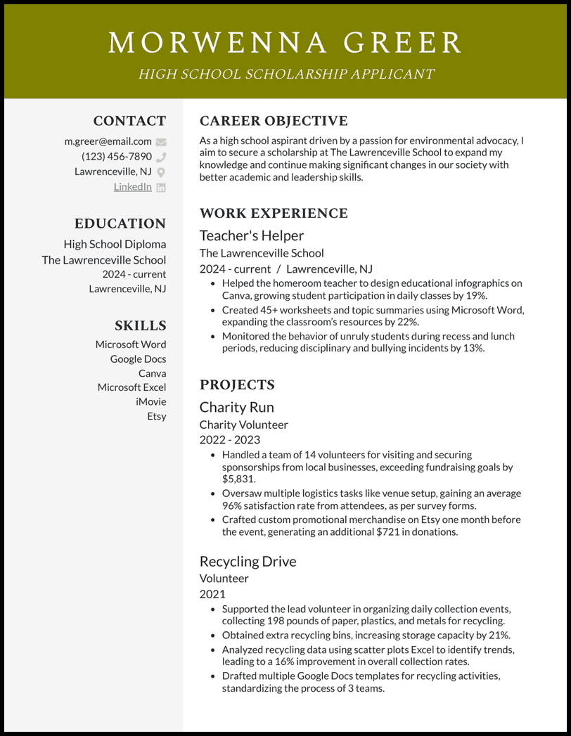 22 Secondary School CV Examples & Templates to Stand Out
