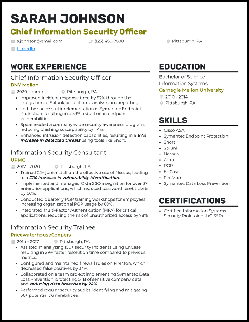 7 Security Officer Resume Examples [& Templates]