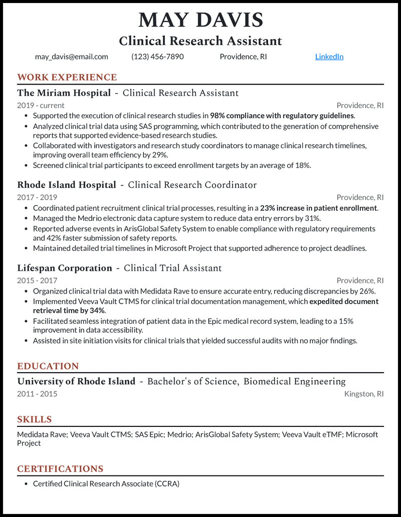 13 Real Research Assistant Resume Examples That Worked in 2025