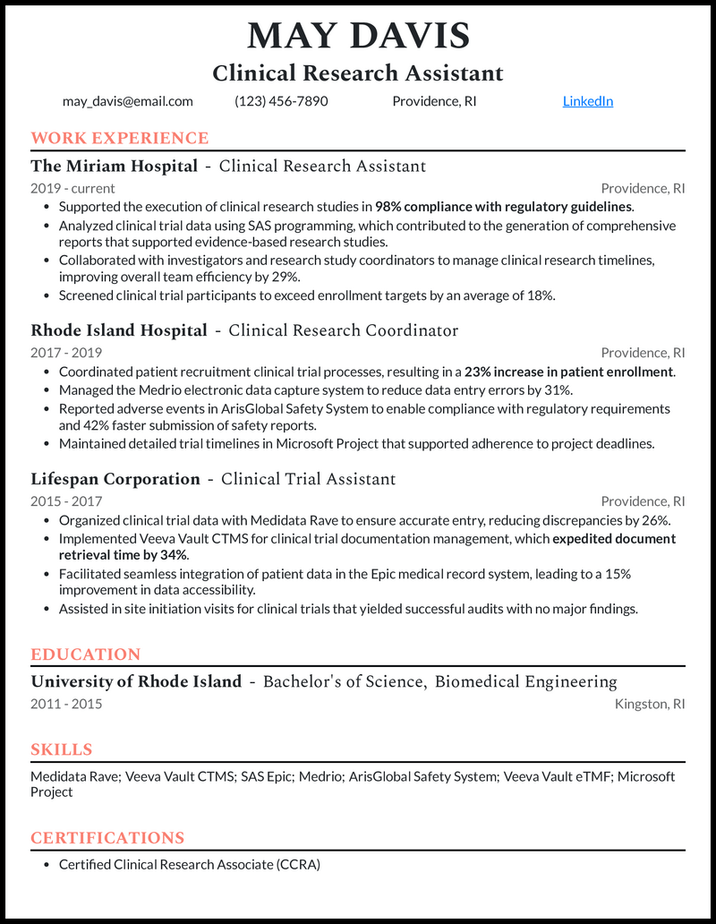 13 Real Research Assistant Resume Examples That Worked in 2025