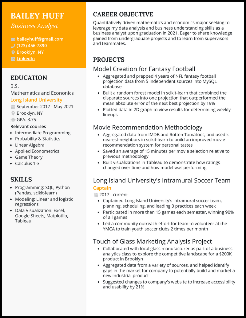 15 College Graduate Resume Examples [& Templates]