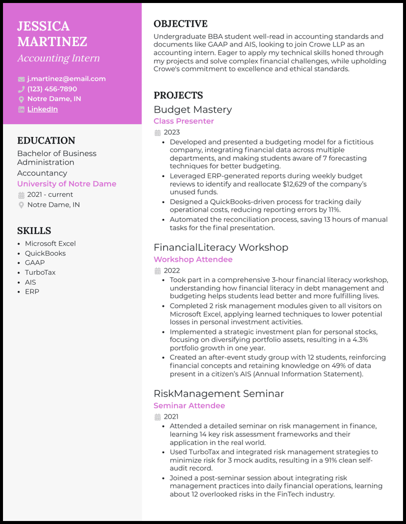 5 College Student No Experience Resume Examples & Templates [Edit Free]