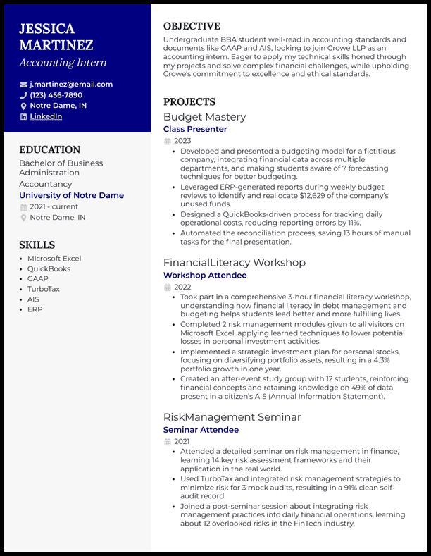 5 College Student No Experience Resume Examples & Templates [Edit Free]