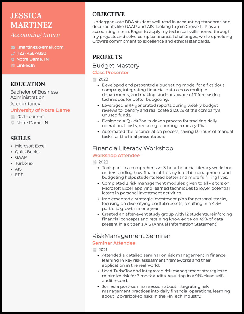 5 College Student No Experience Resume Examples & Templates [Edit Free]