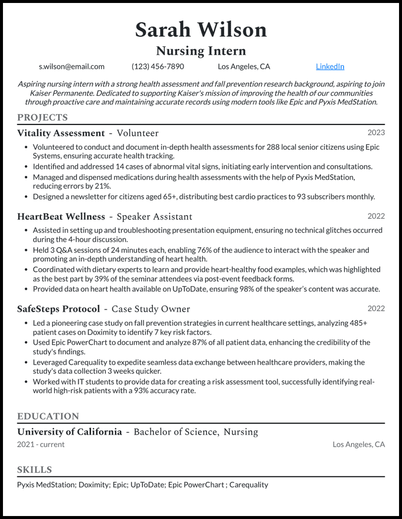 5 College Student No Experience Resume Examples & Templates [Edit Free]