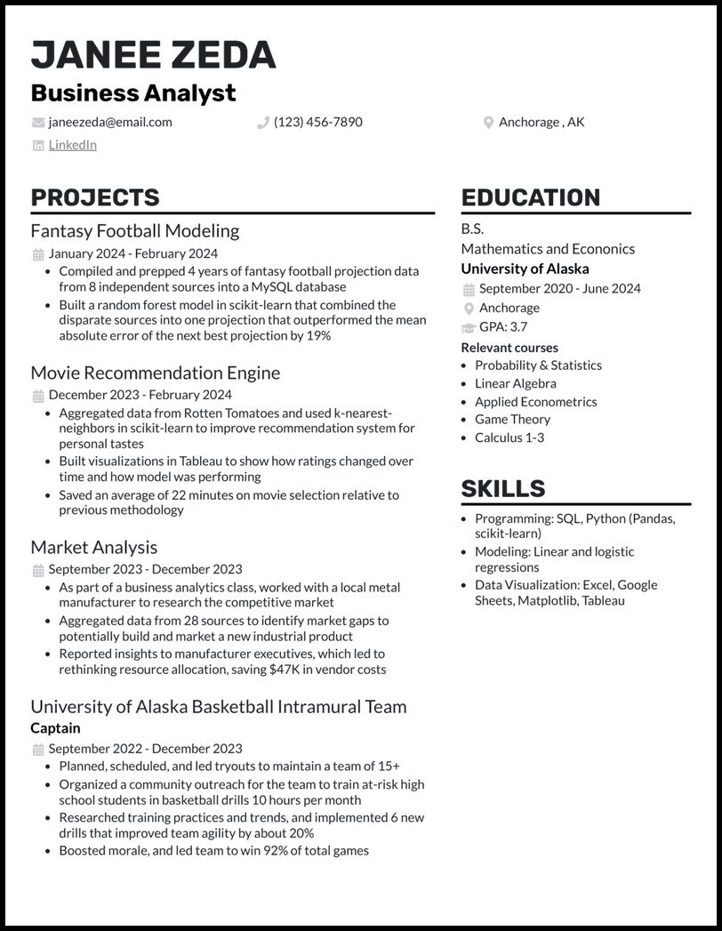 5 College Student No Experience Resume Examples & Templates [Edit Free]