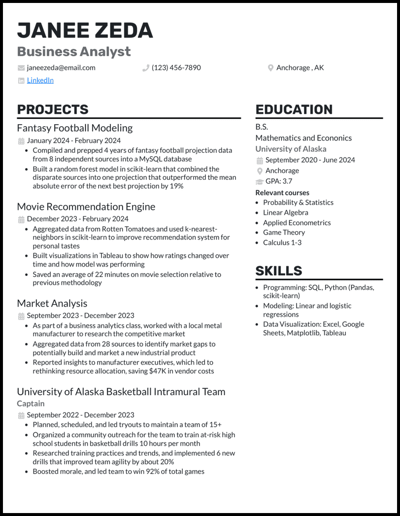 5 College Student No Experience Resume Examples & Templates [Edit Free]
