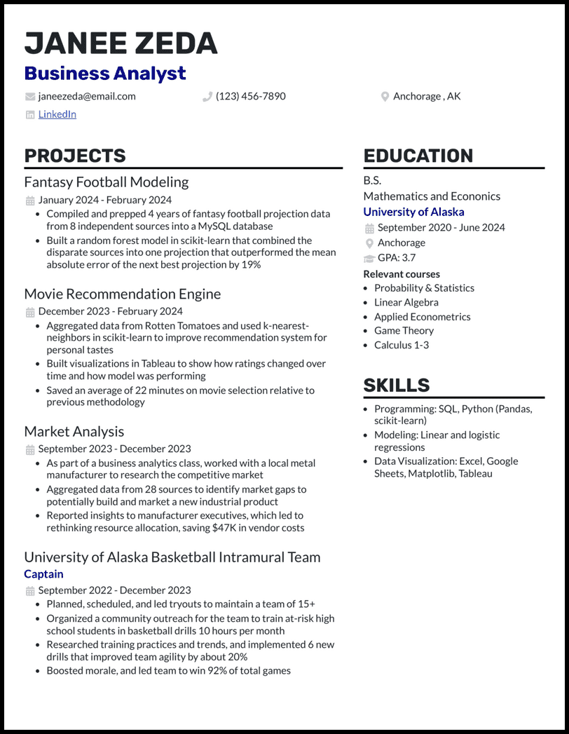 5 College Student No Experience Resume Examples & Templates [Edit Free]