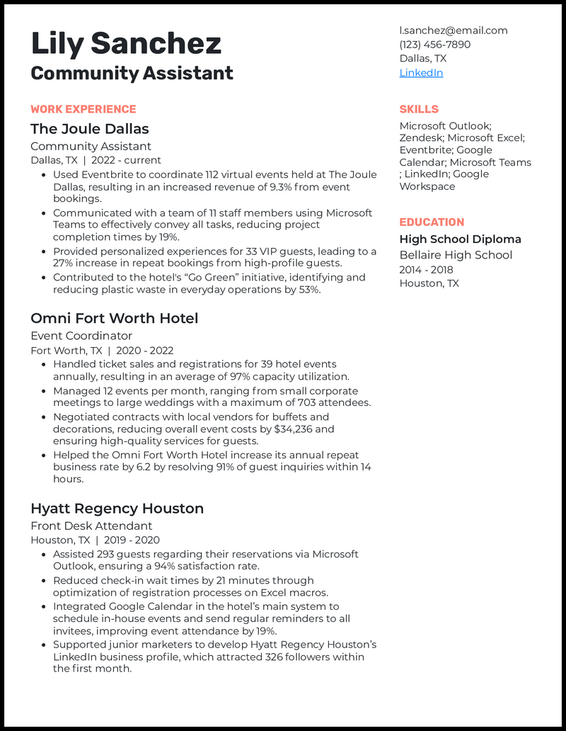 7 Resident Assistant (RA) Resume Examples Made for 2025