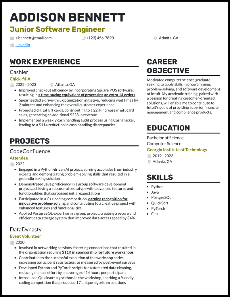 15 College Graduate Resume Examples [& Templates]