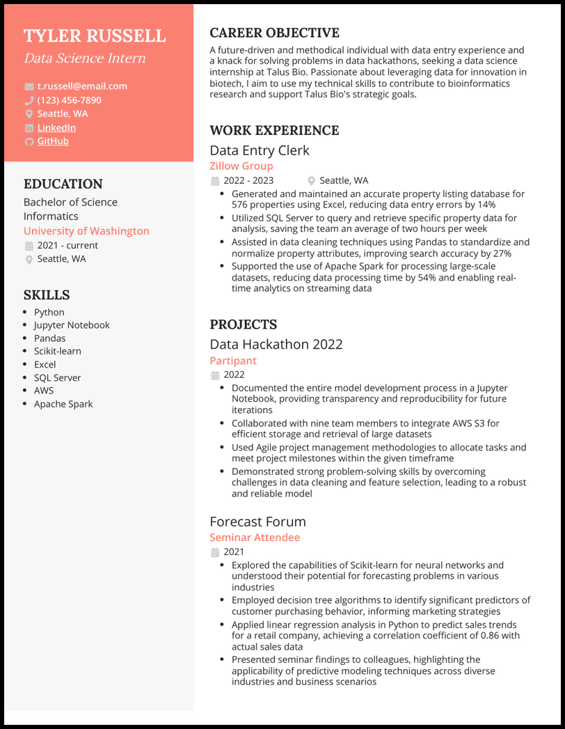 24 Data Scientist Resume Examples for 2026