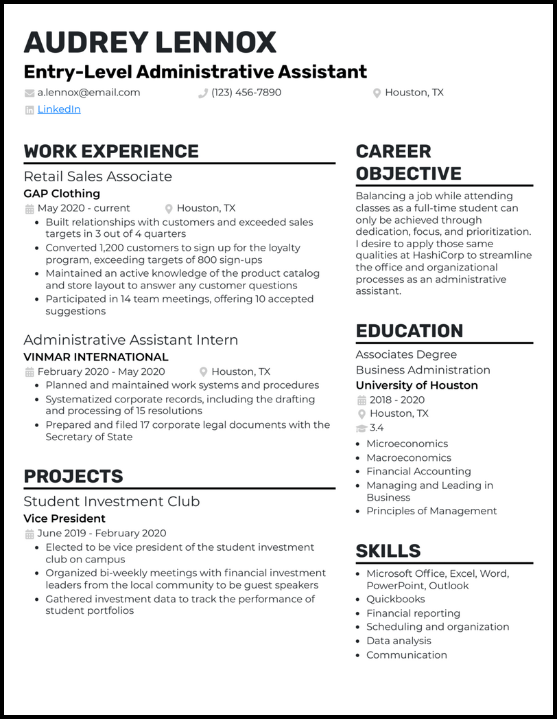 15 Administrative Assistant Resume Examples for 2024
