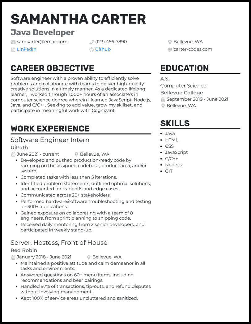 17 Real Java Developer Resume Examples That Worked in 2025