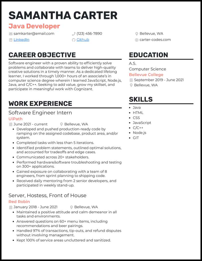 17 Real Java Developer Resume Examples That Worked in 2025