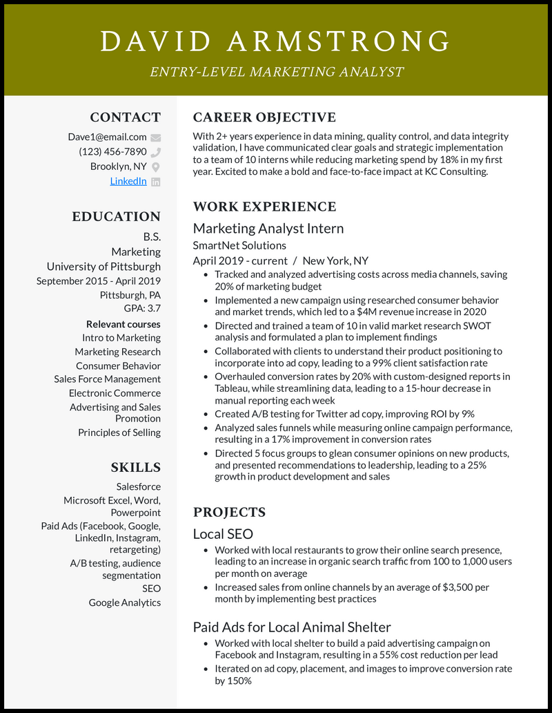 24 Best Marketing Resume Examples for 2026