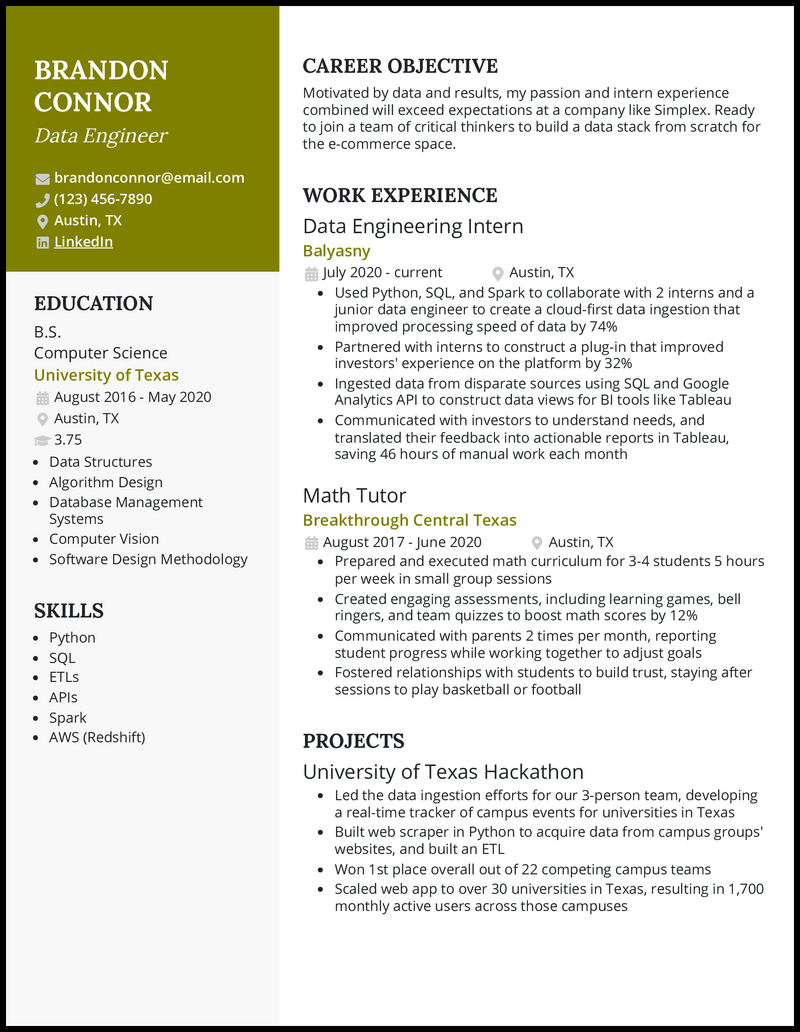 28 Data Engineer Resume Examples That Work in 2025