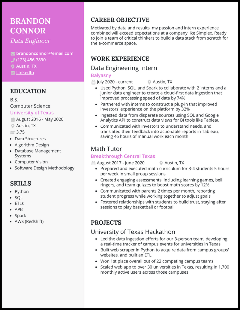 28 Data Engineer Resume Examples That Work in 2025