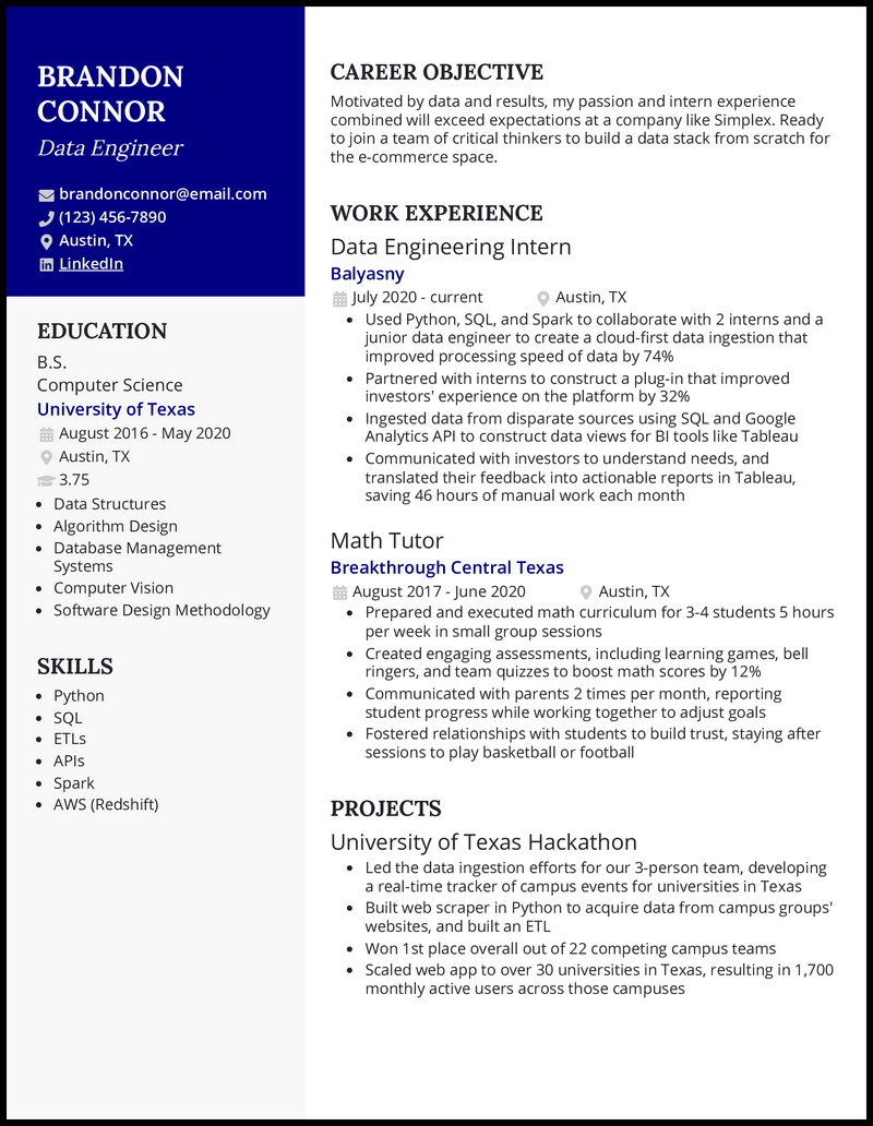 28 Data Engineer Resume Examples That Work in 2025