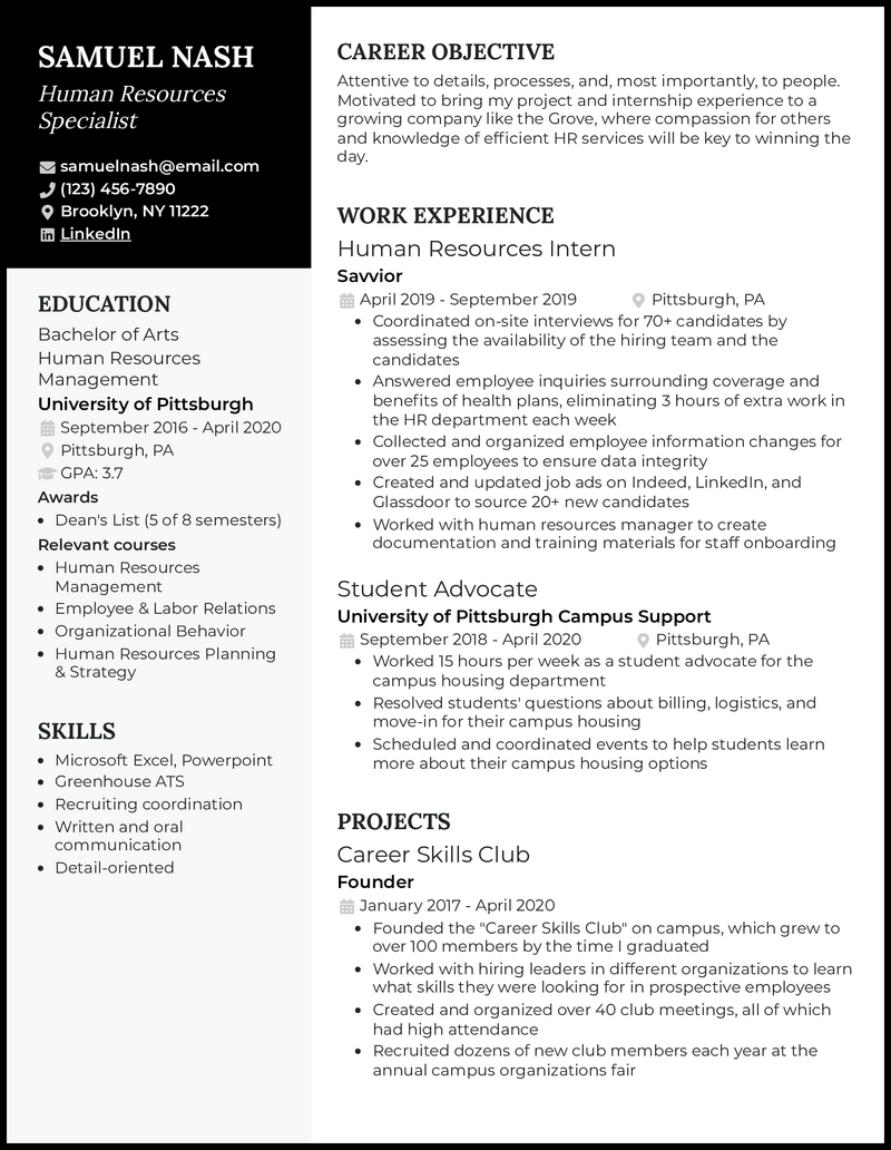 31 Human Resources (HR) Resume Examples for 2024