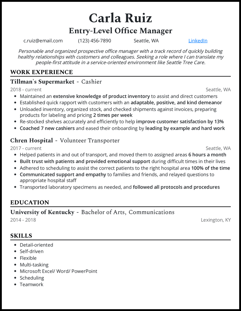 14 Office Manager Resume Examples for 2026