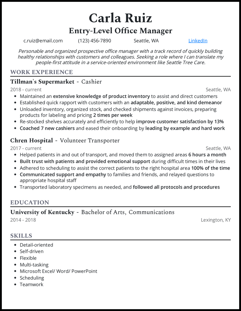 14 Office Manager Resume Examples for 2026