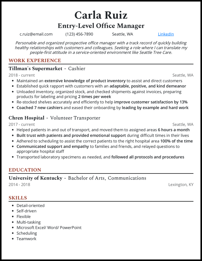 14 Office Manager Resume Examples for 2026