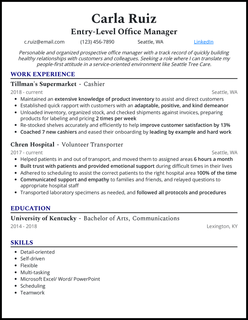 14 Office Manager Resume Examples for 2026