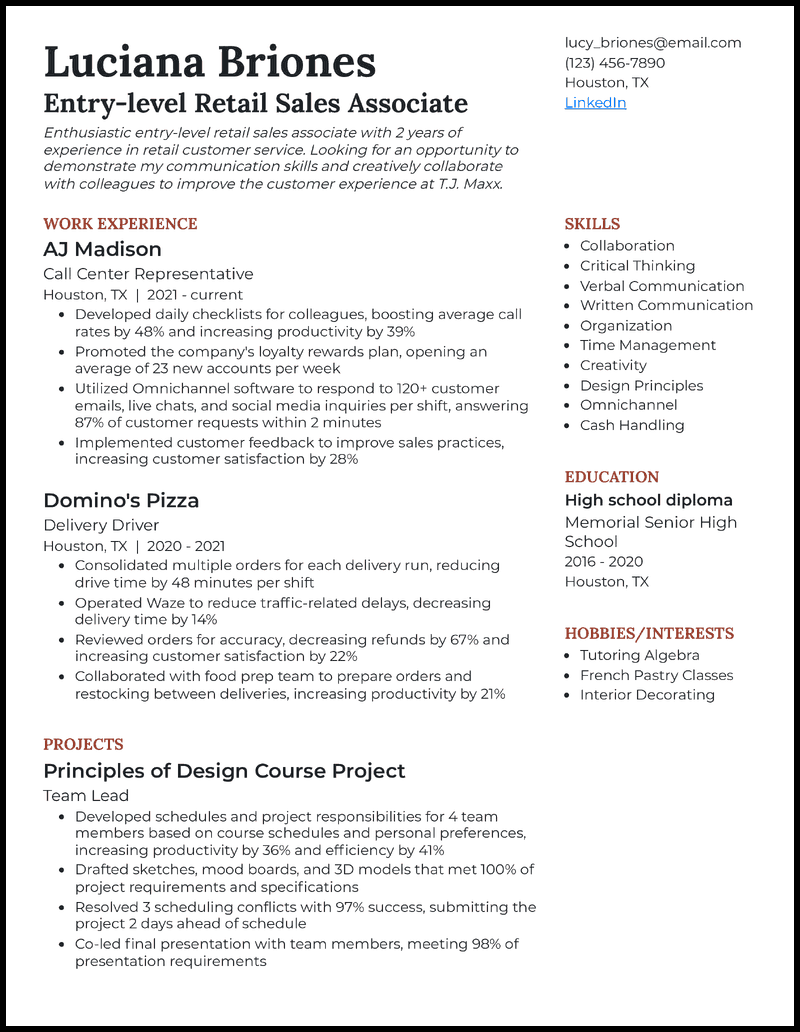 7 Retail Sales Associate Resume Examples [& Templates]