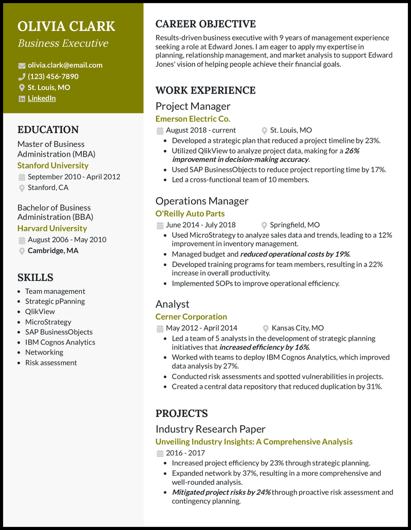 19 Executive Resume Examples That Got the Job in 2025