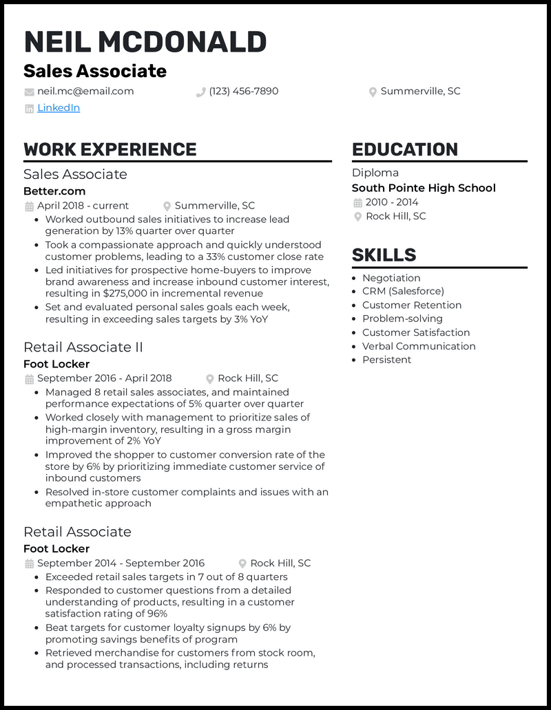 23 Sales Resume Examples That Landed Jobs in 2024
