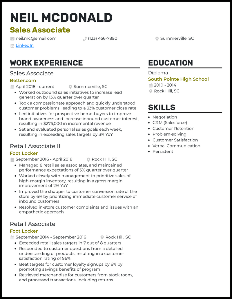 23 Sales Resume Examples That Landed Jobs in 2024