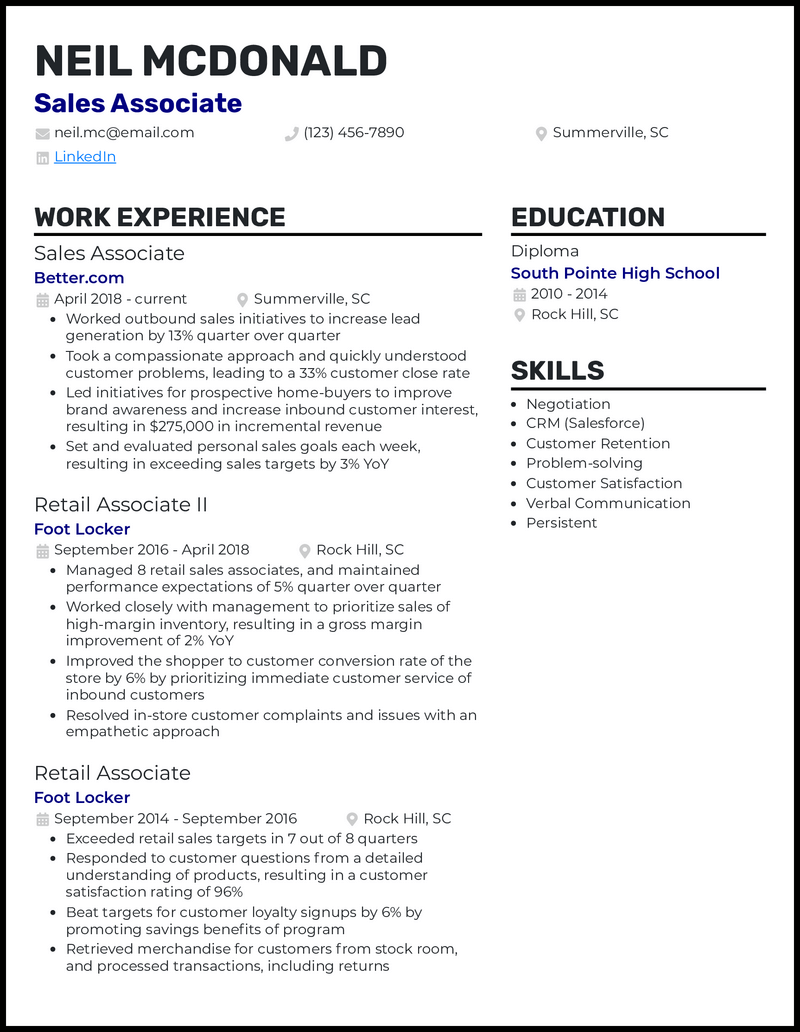 23 Sales Resume Examples That Landed Jobs in 2024