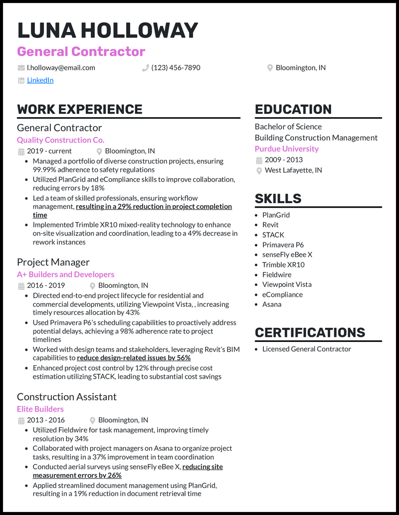 7 Contractor Resume Examples That Worked in 2025