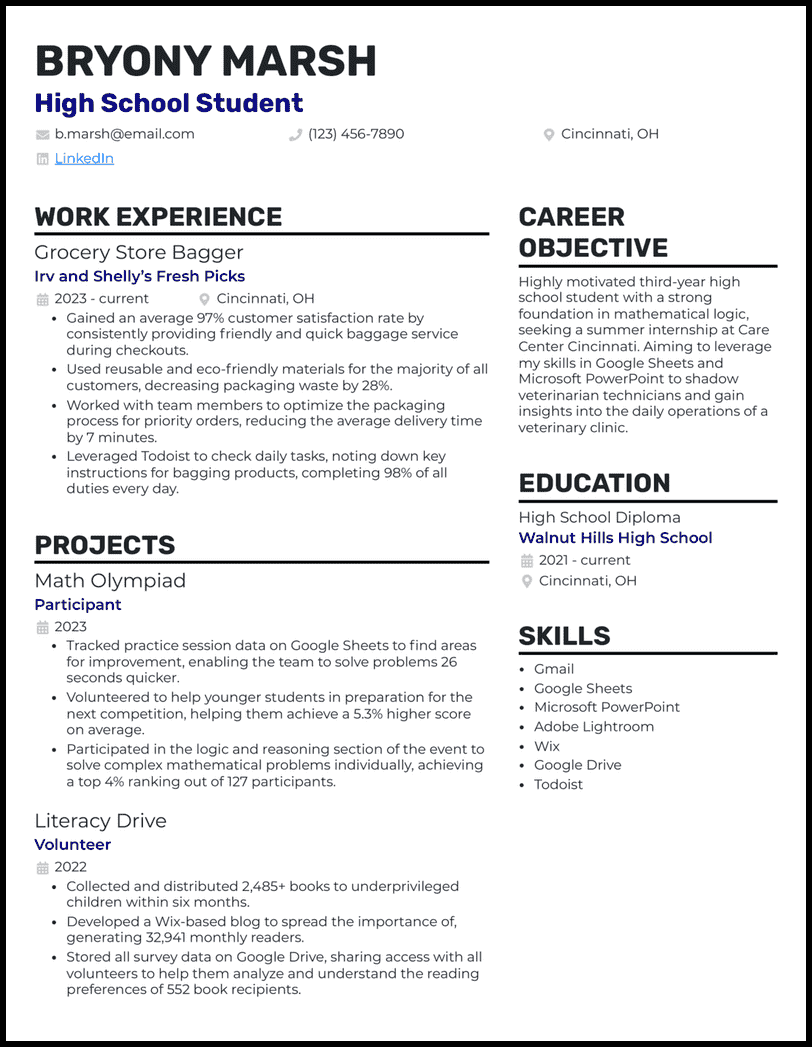 22 Secondary School CV Examples & Templates to Stand Out