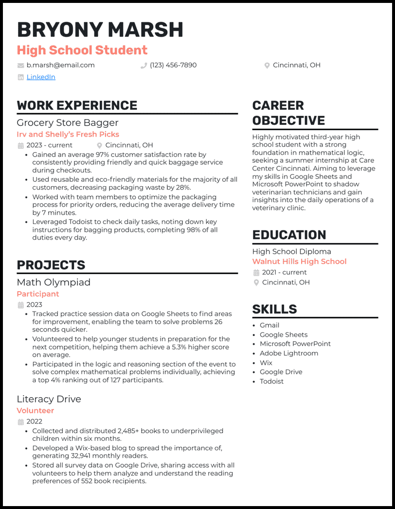 22 Secondary School CV Examples & Templates to Stand Out