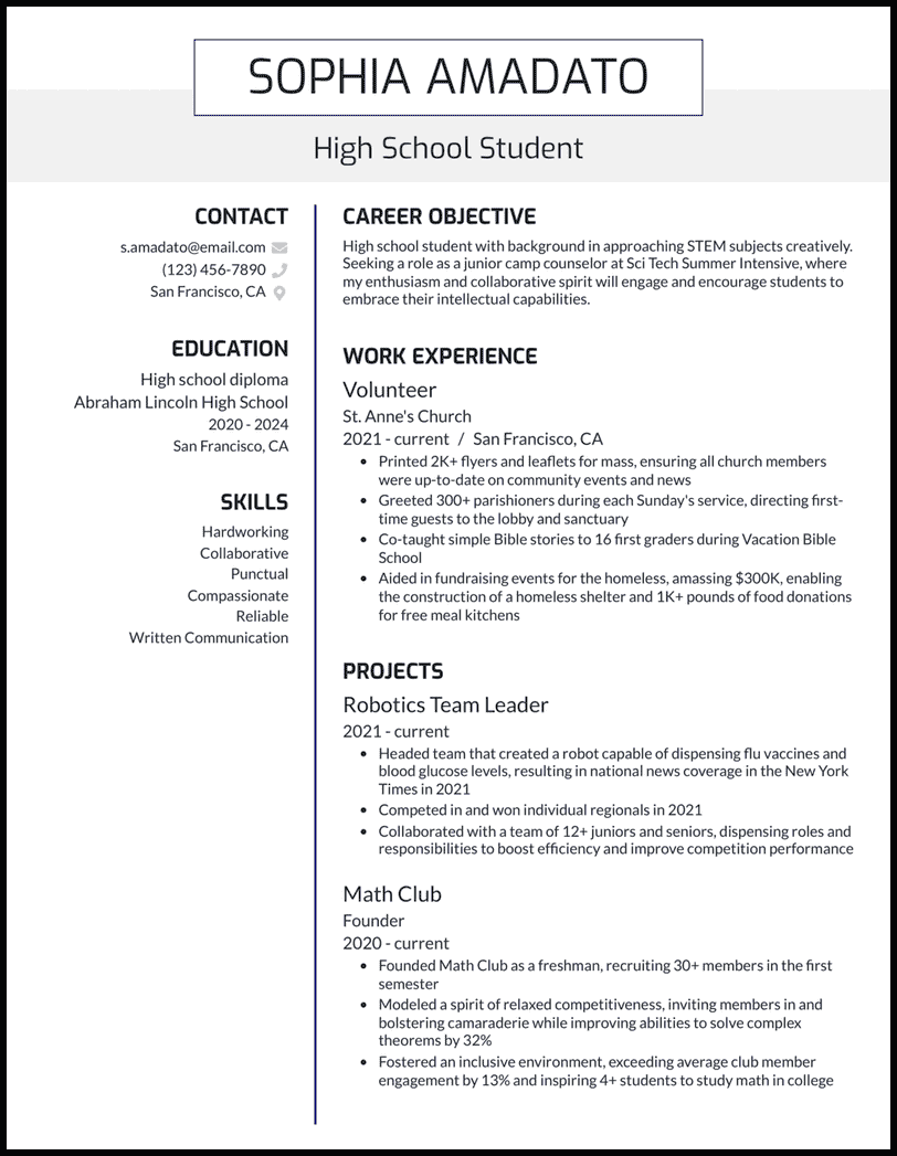 22 Secondary School CV Examples & Templates to Stand Out