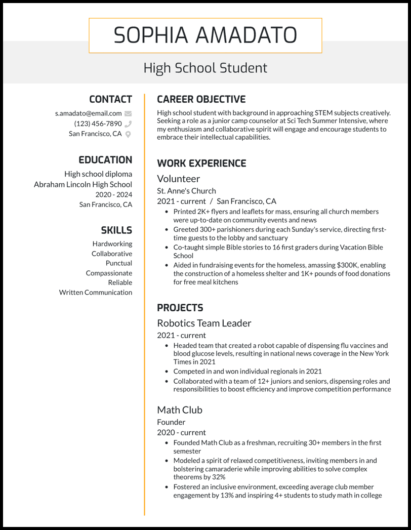 22 Secondary School CV Examples & Templates to Stand Out