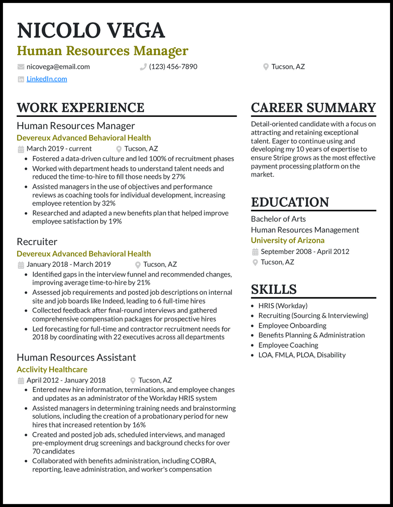 12 Business Resume Examples [& Templates]