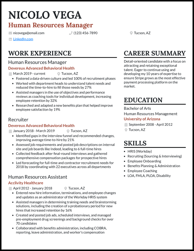 12 Business Resume Examples [& Templates]