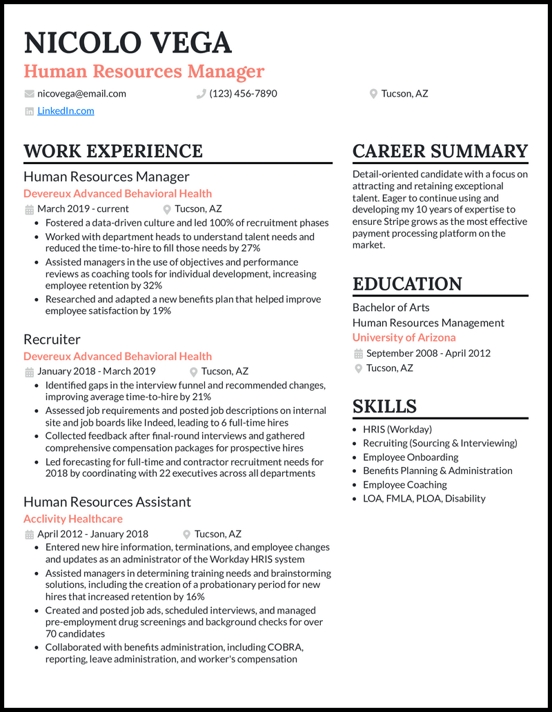 12 Business Resume Examples [& Templates]