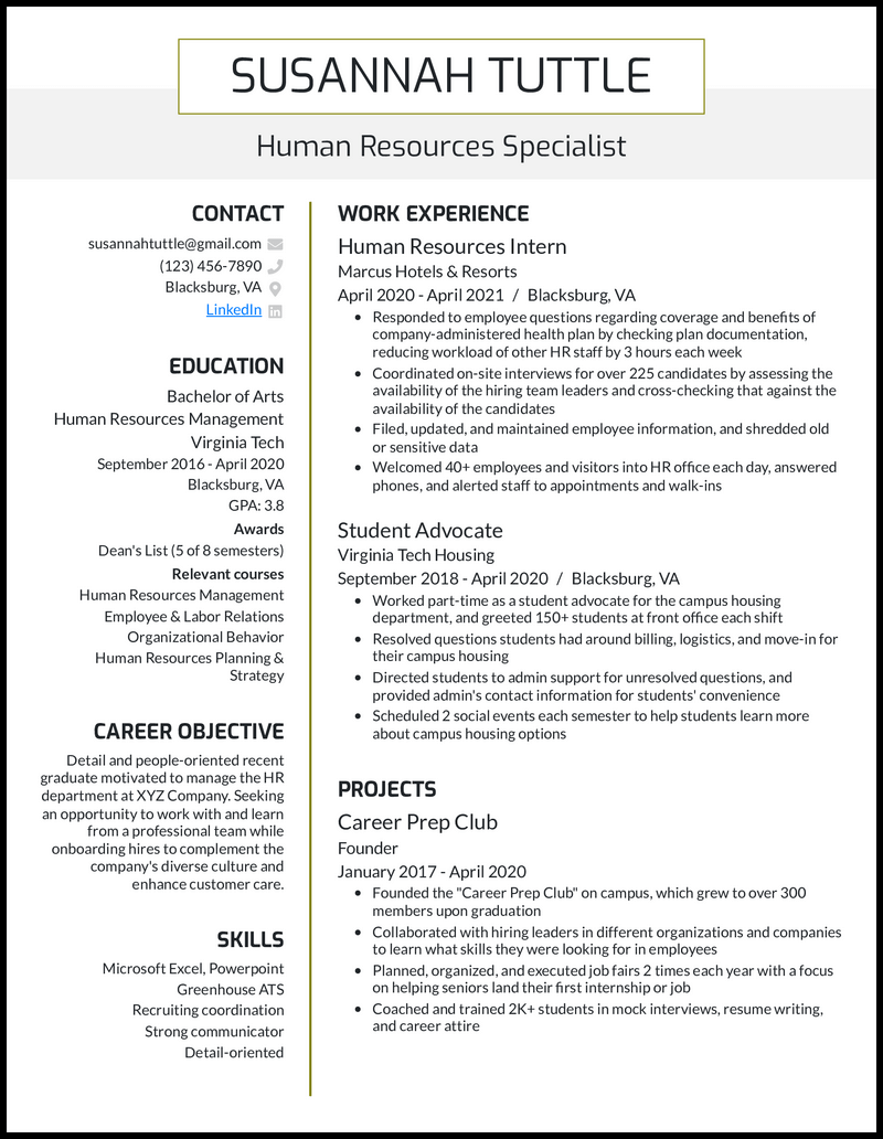 15 College Graduate Resume Examples [& Templates]