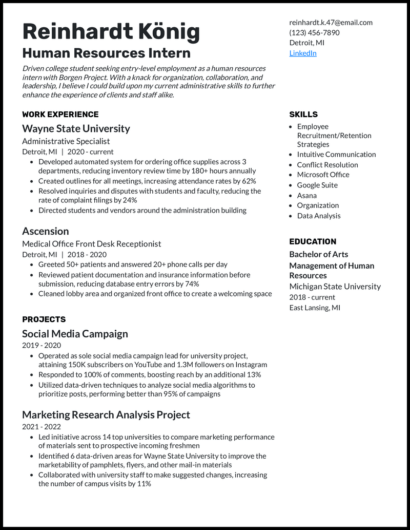 31 Human Resources (HR) Resume Examples for 2024