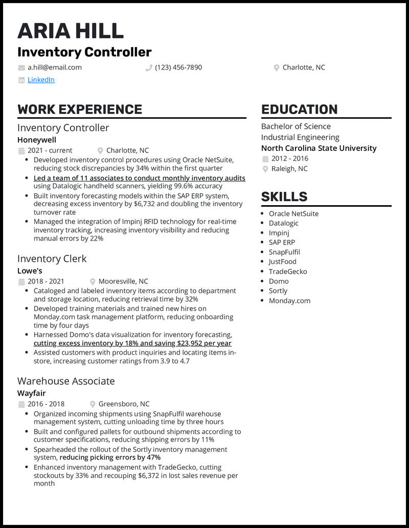 5 Controller Resume Examples [& Templates]