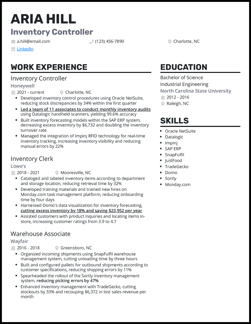5 Controller Resume Examples [& Templates]