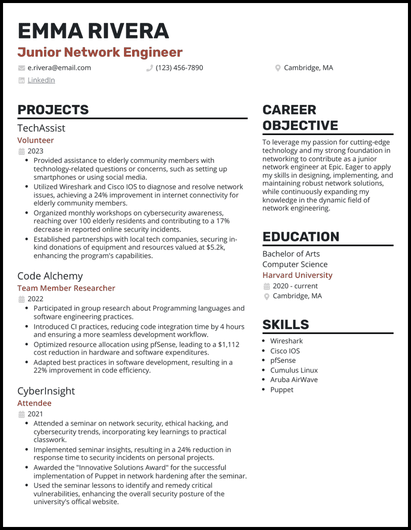 17 Network Engineer Resume Samples That Worked in 2025
