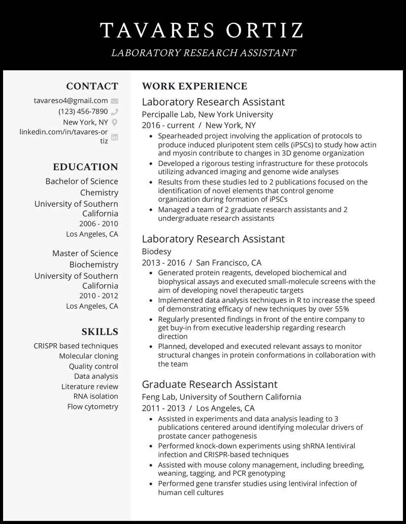 13 Real Research Assistant Resume Examples That Worked in 2025