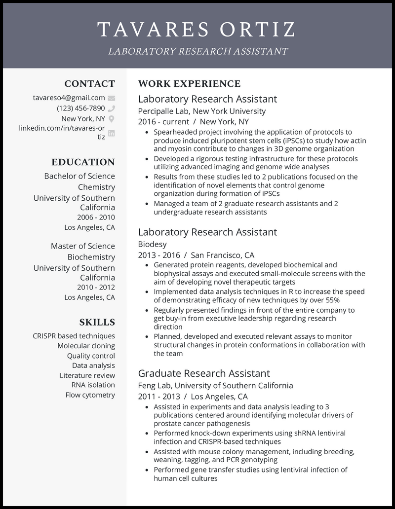 13 Real Research Assistant Resume Examples That Worked in 2025